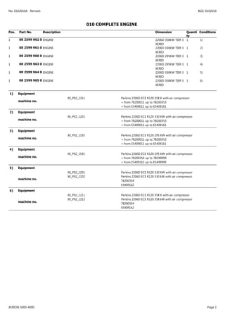 Claas xerion 5000 4000 tractor parts catalogue manual (sn 78200011 ...