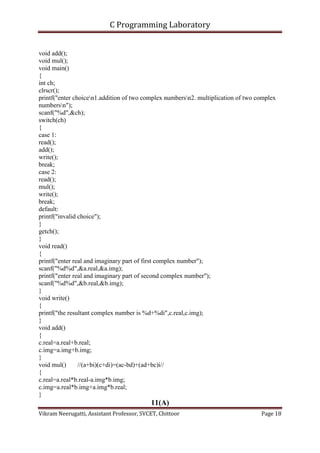 C Programming lab | PDF