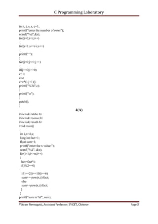 C Programming Lab Pdf