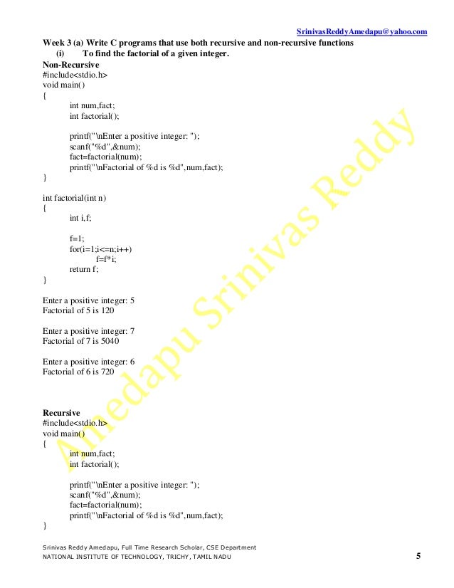 C And Data Structures Lab Solutions