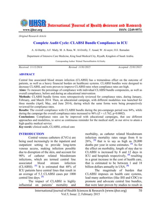 Clabsi bundle audit | PDF