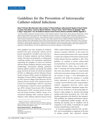 CLABSI IDSA guias prevencion intravascular .pdf