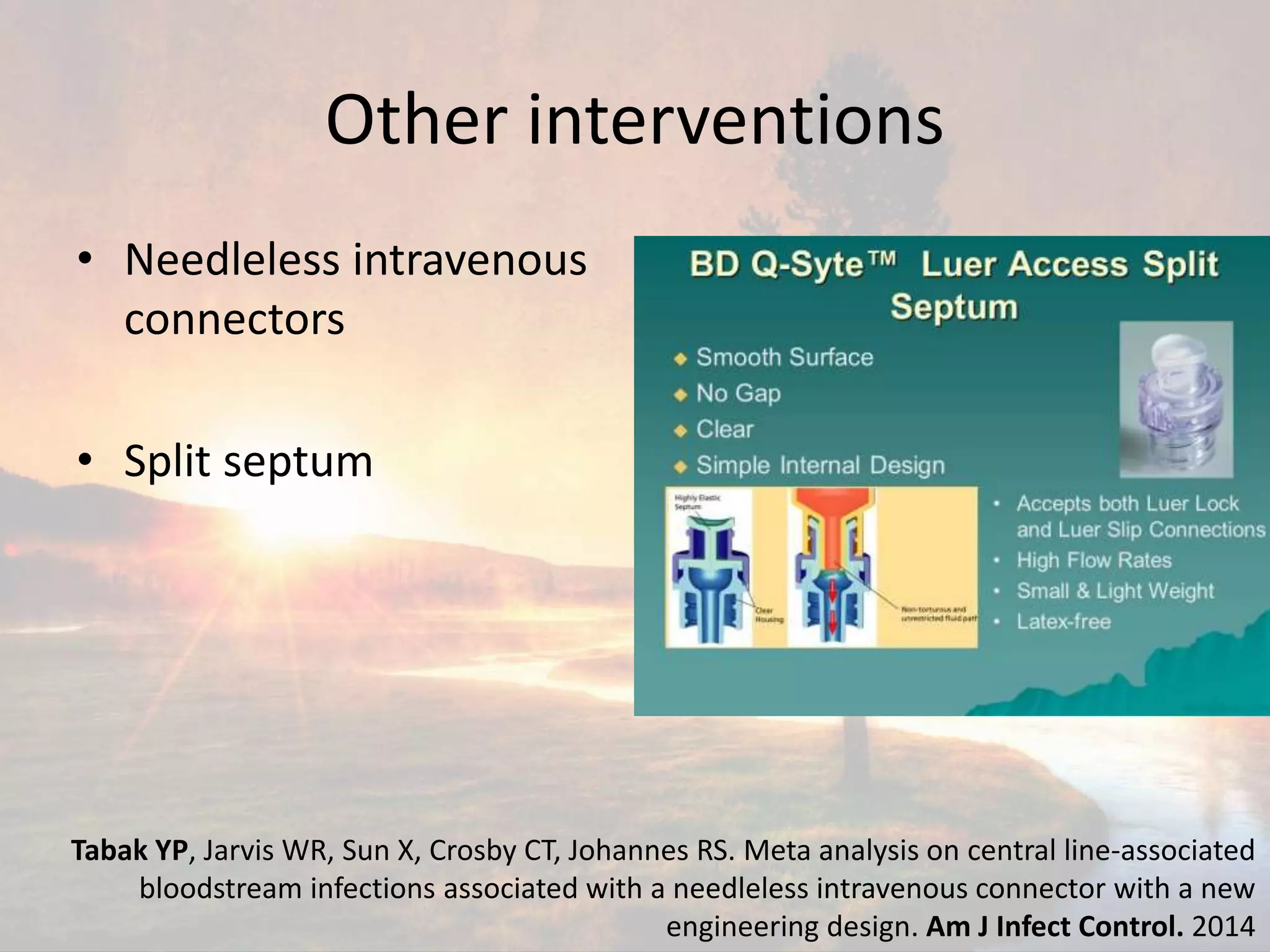 Central Line Associated Blood Stream Infections( CLABSI) | PPTX