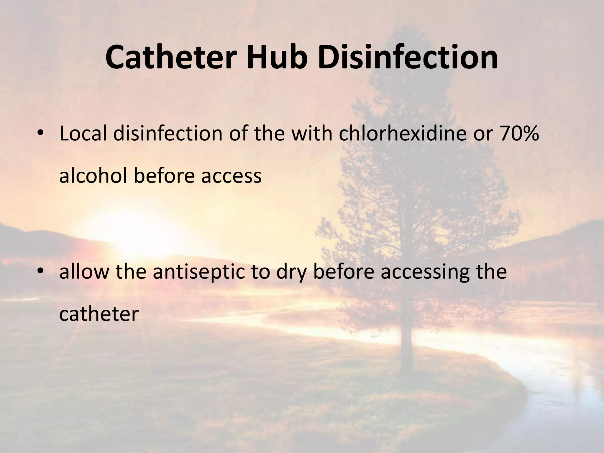 Central Line Associated Blood Stream Infections( CLABSI) | PPTX