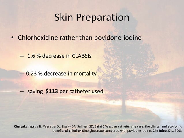 Central Line Associated Blood Stream Infections( CLABSI) | PPTX