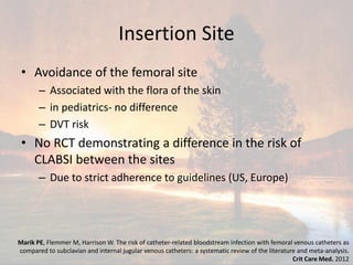 Central Line Associated Blood Stream Infections( CLABSI) | PPTX