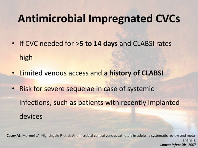 Central Line Associated Blood Stream Infections( CLABSI) | PPTX