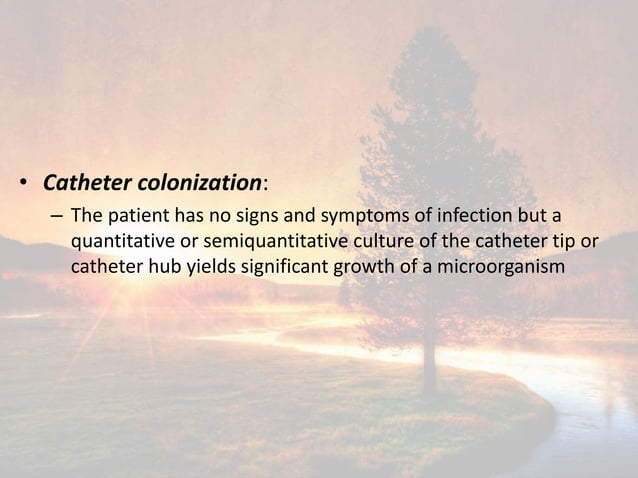 Central Line Associated Blood Stream Infections( CLABSI) | PPTX