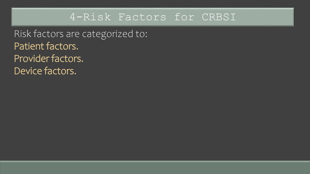 Prevention of Central Line–Associated Bloodstream Infections (CLABSI ...
