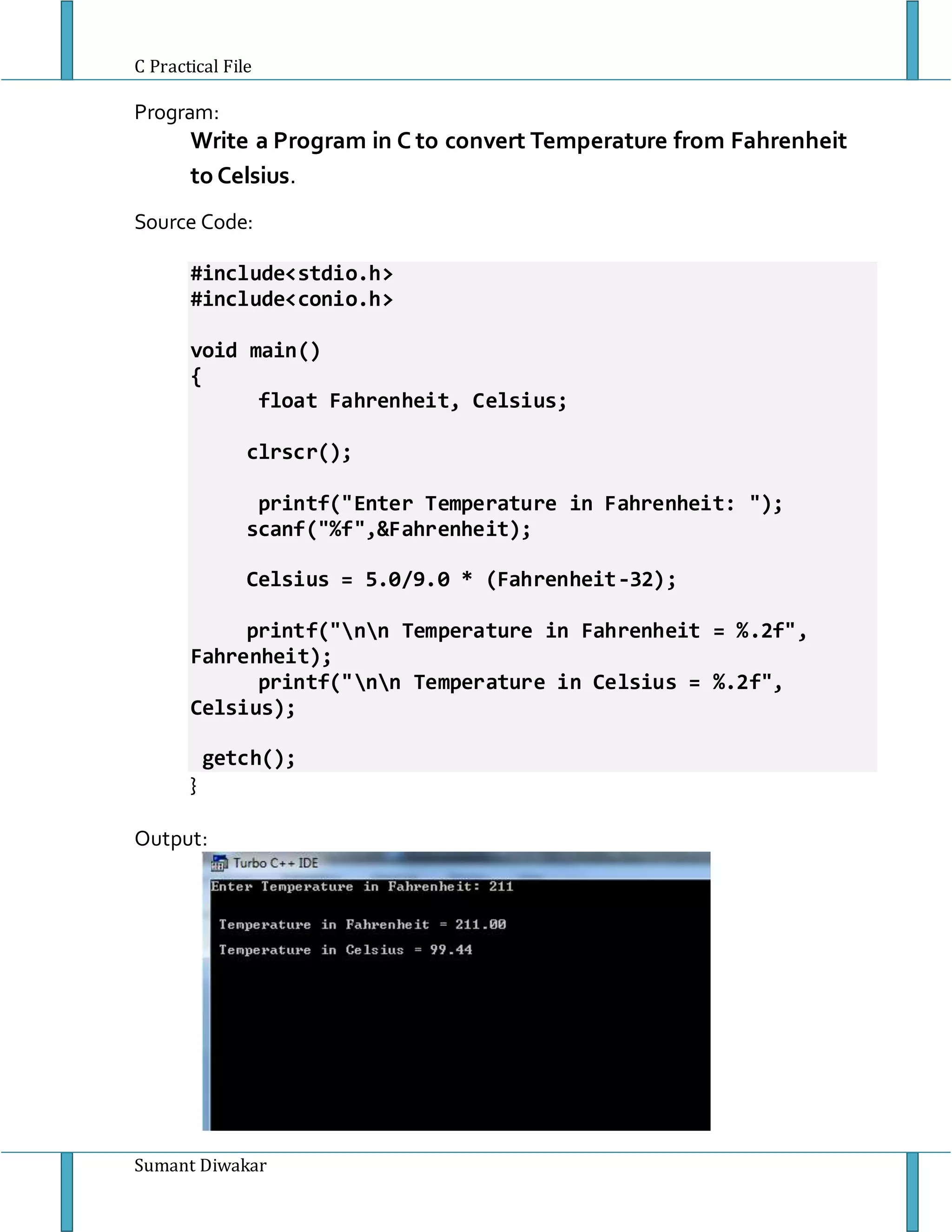 C Programming | DOCX