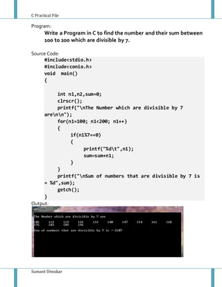 C Programming | DOCX