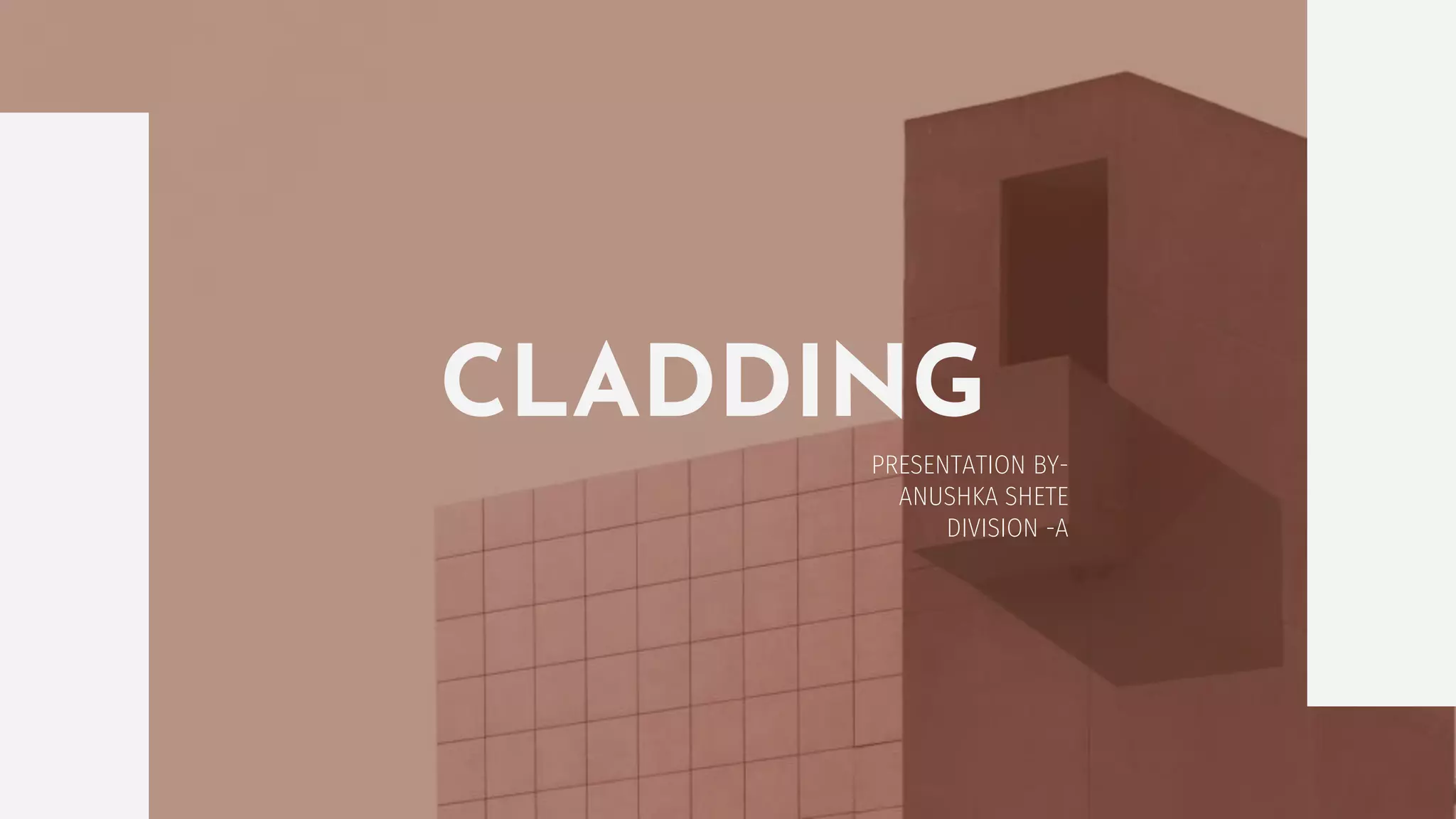 Types of Cladding | PPTX