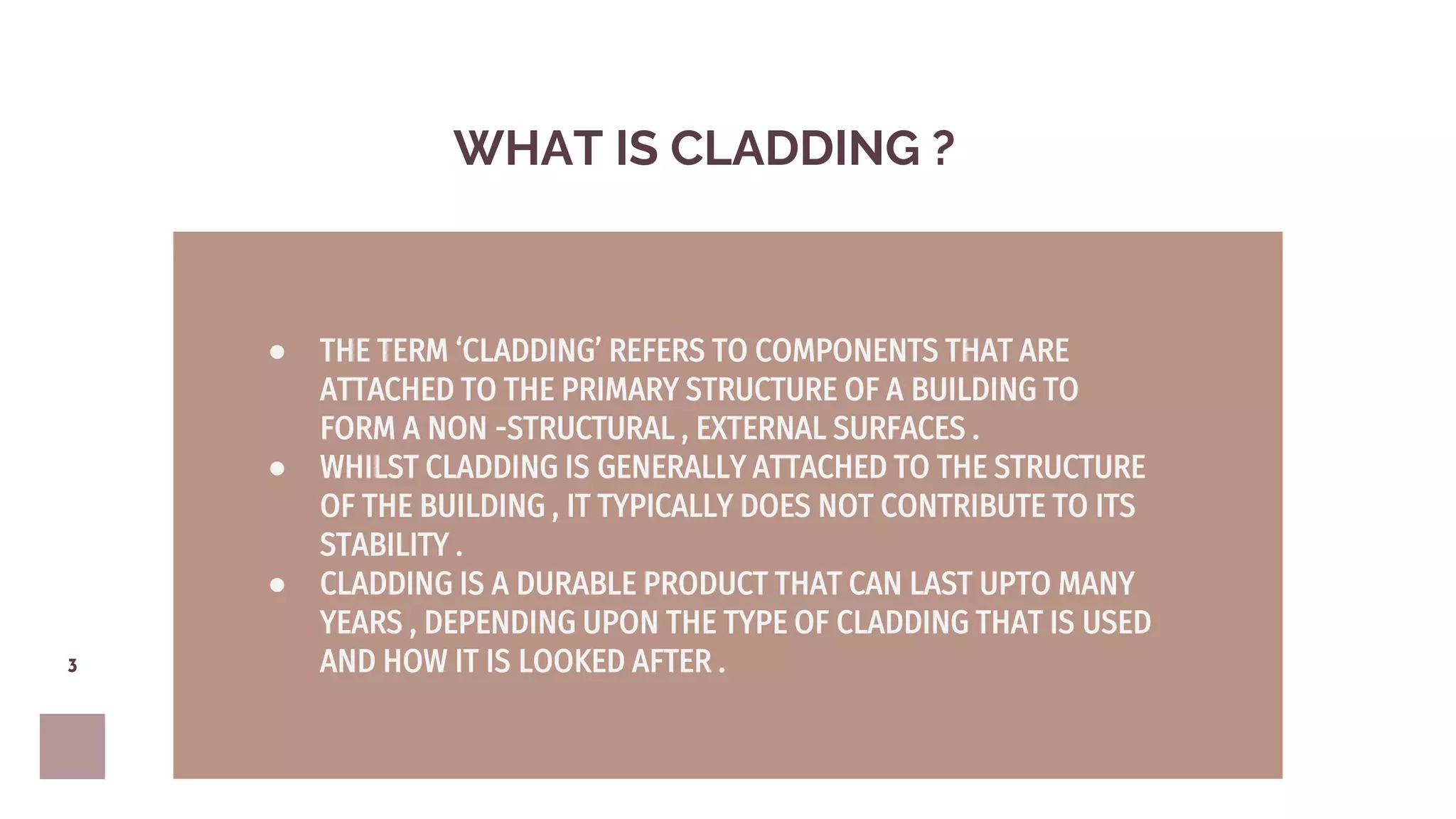 Types of Cladding | PPTX
