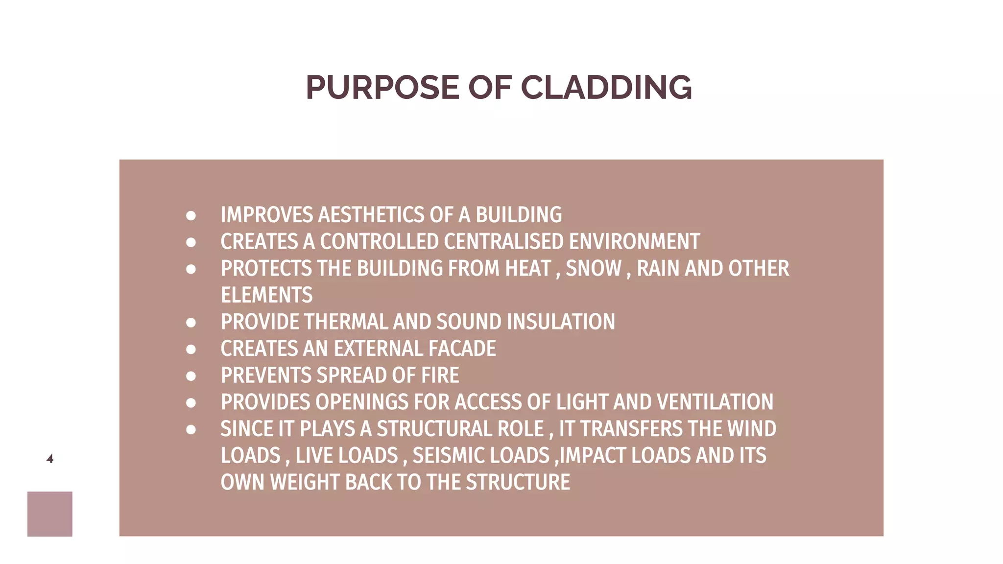 Types of Cladding | PPTX