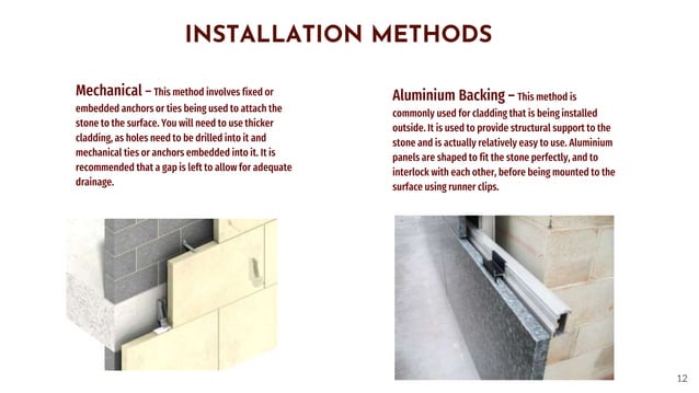 Types of Cladding | PPTX | Woodworking | Arts and Crafts