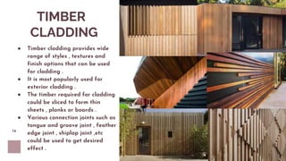 Types of Cladding | PPTX | Woodworking | Arts and Crafts