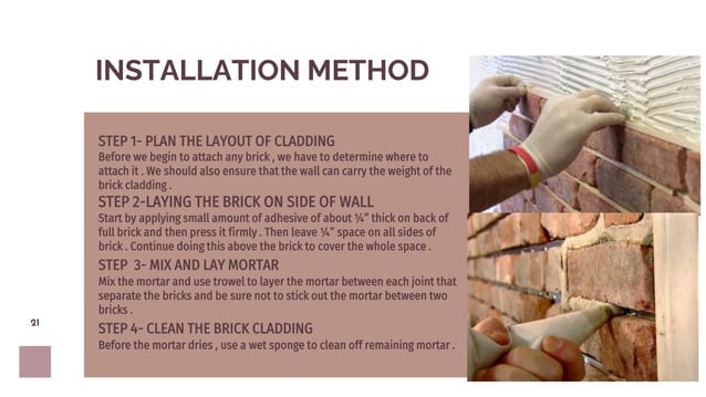 Types of Cladding | PPTX | Woodworking | Arts and Crafts