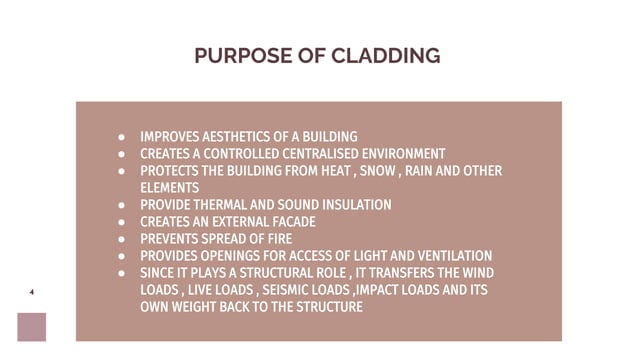 Types of Cladding | PPTX | Woodworking | Arts and Crafts