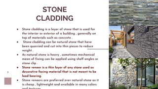 Types of Cladding | PPTX | Woodworking | Arts and Crafts