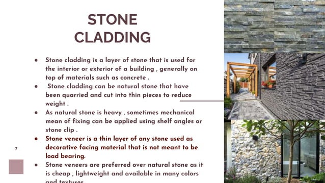 Types of Cladding | PPTX | Woodworking | Arts and Crafts