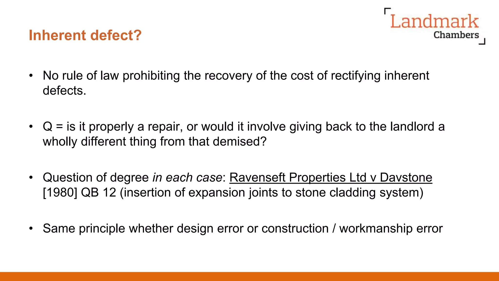 Cladding disrepair presentation | PPTX