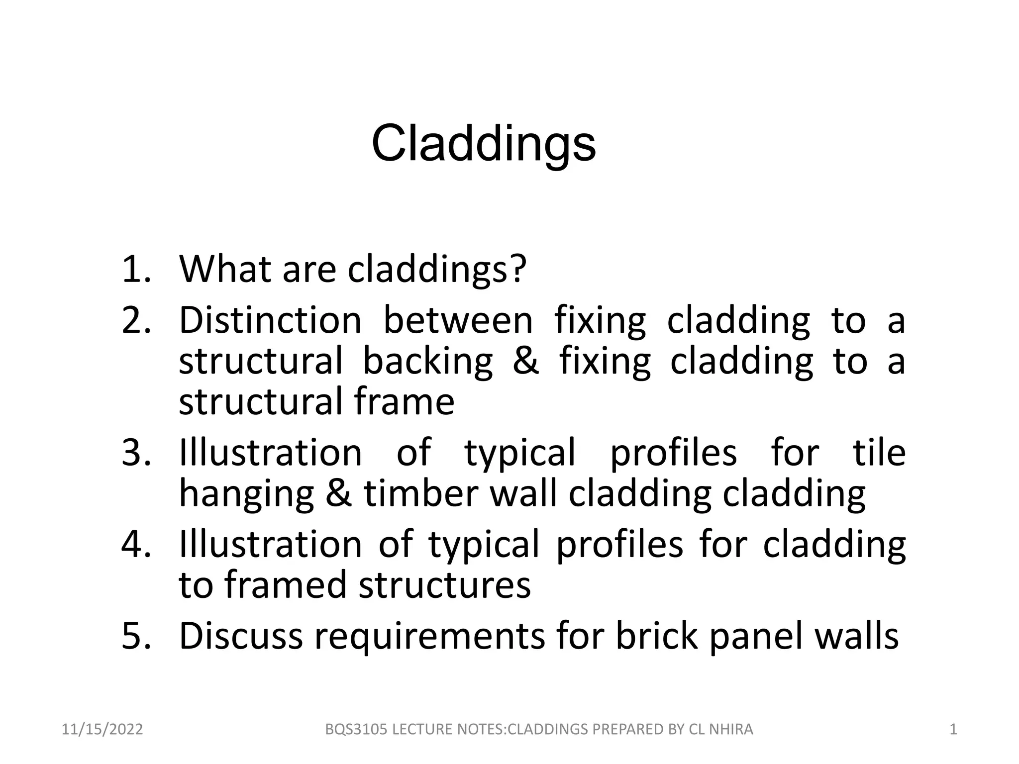 CLADDINGS.pptx