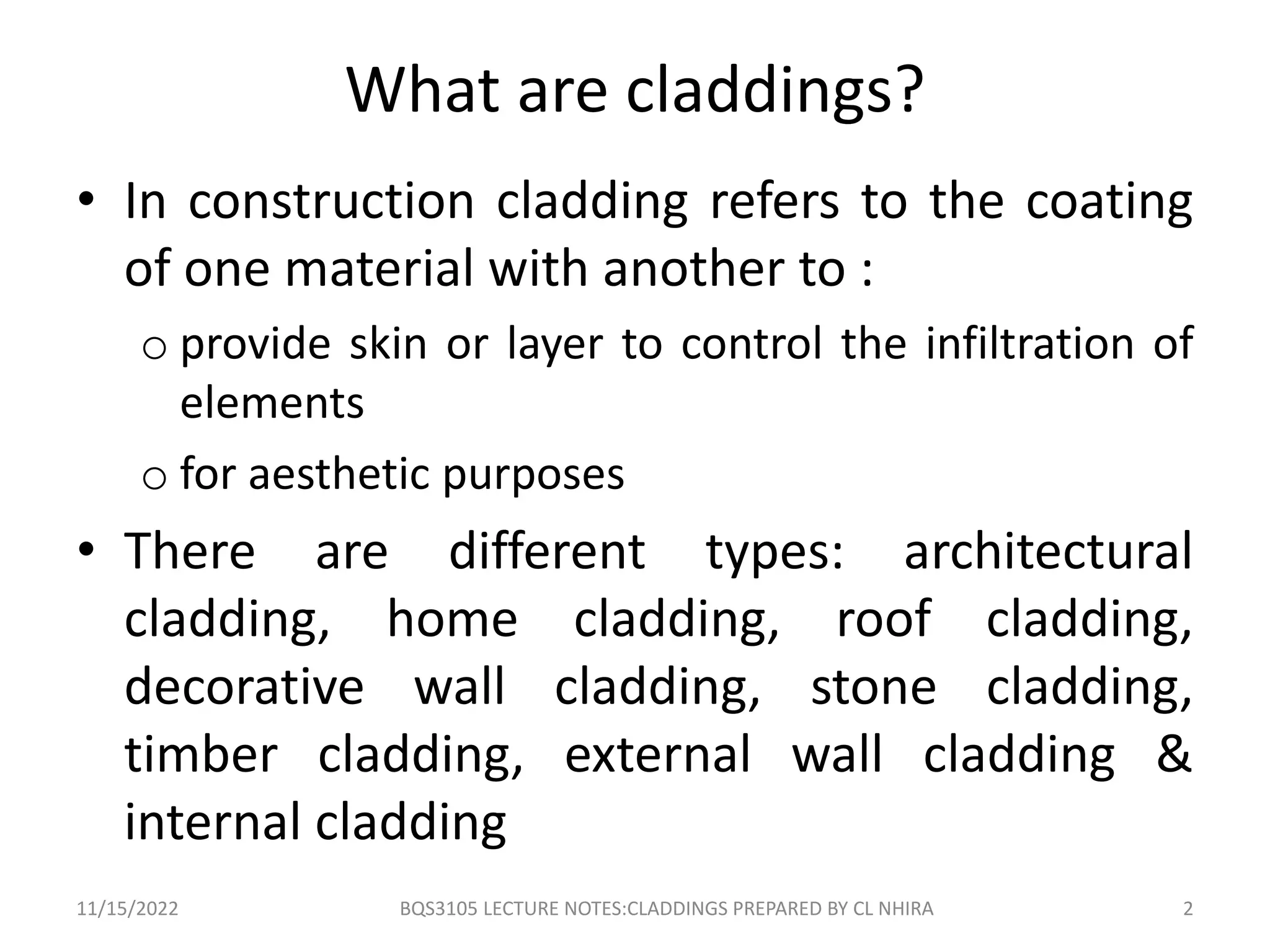 CLADDINGS.pptx