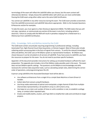 Clad exam preparation_guide_using_lab_view_nxg | PDF