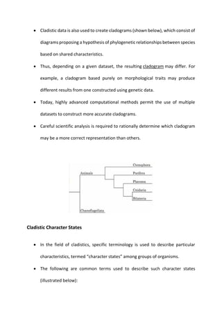 Cladistic | PDF