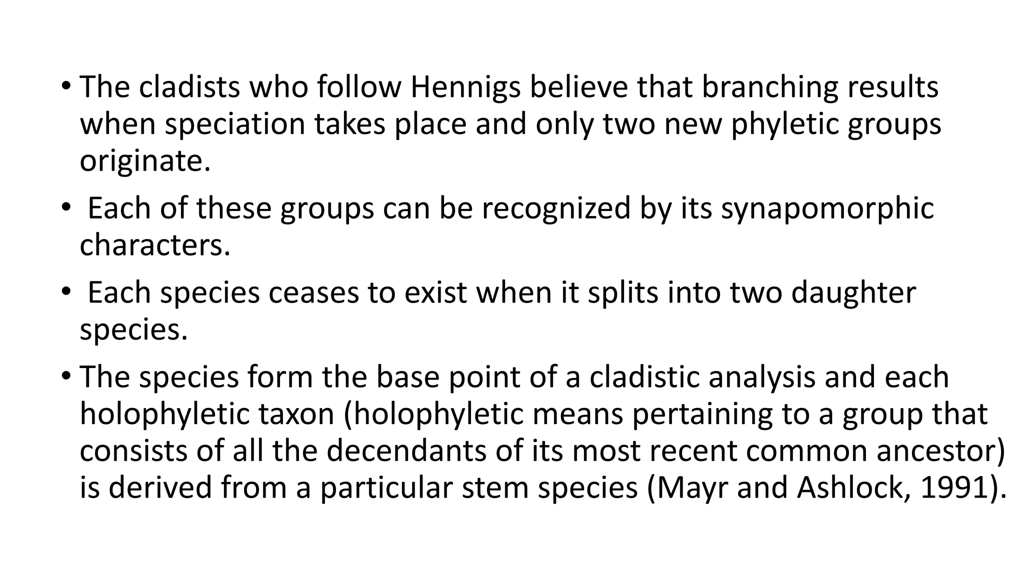 Cladistics | PPTX