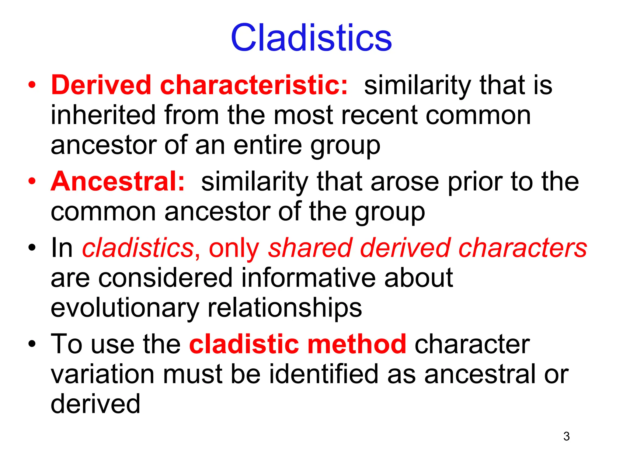 Cladistics in taxonomy.ggggggggddccc@%12367>ppt | PPT