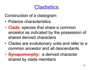 Cladistics in taxonomy.ggggggggddccc@%12367>ppt | PPT