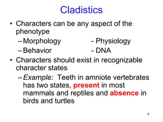 Cladistics in taxonomy.ggggggggddccc@%12367>ppt | PPT