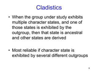 Cladistics in taxonomy.ggggggggddccc@%12367>ppt | PPT