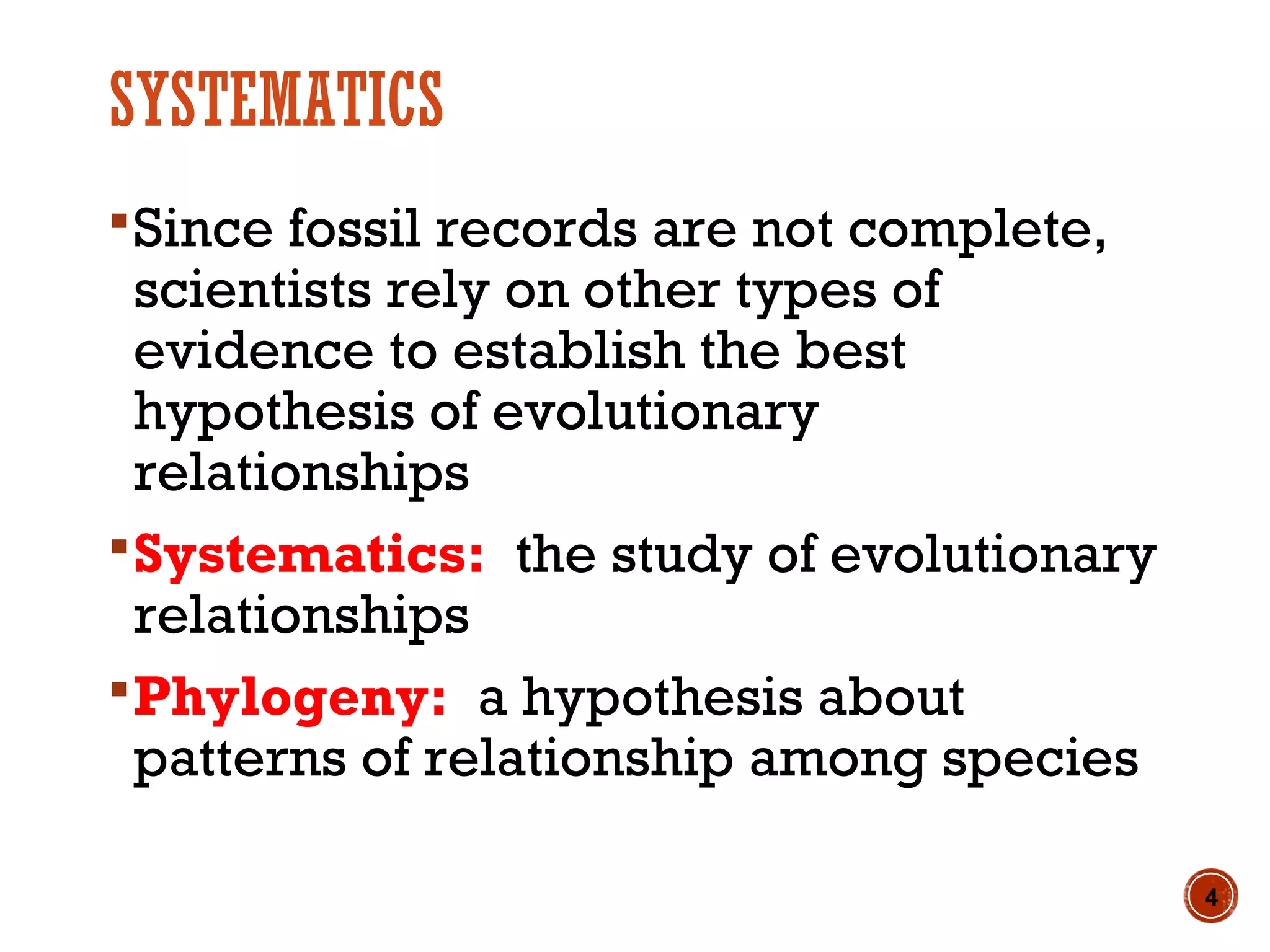 Cladistic systematics | PPT