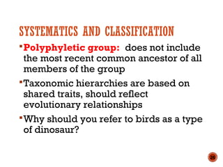 Cladistic systematics | PPT