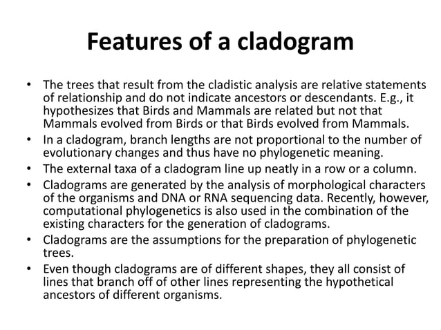 Cladogram.pptx | Biological Sciences | Science