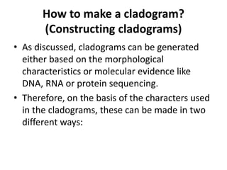 Cladogram.pptx | Biological Sciences | Science