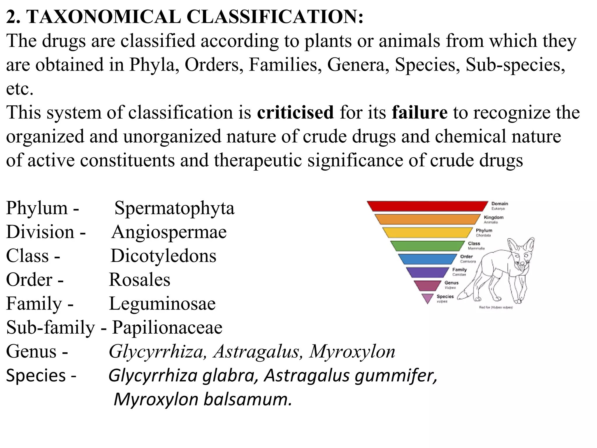 Classification of crude drugs | PPT