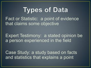 Claim-Evidence-Warrant - A lesson in high school ENGLISH | PPTX