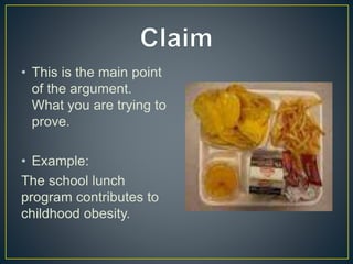 Claim-Evidence-Warrant - A lesson in high school ENGLISH | PPTX