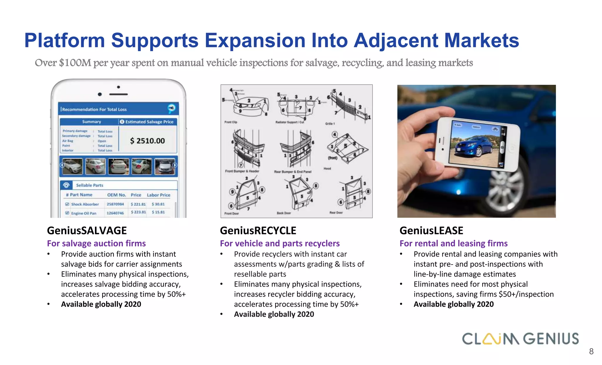 TDI Startup Insurtech Award - Claim Genius | PPT