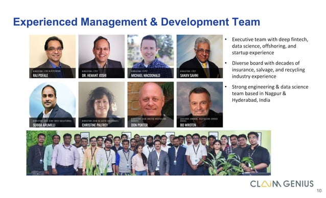 TDI Startup Insurtech Award - Claim Genius | PPT