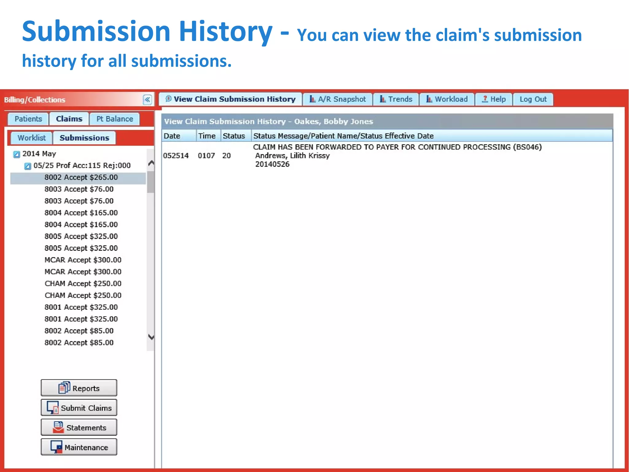 Claim Submissions | PPT