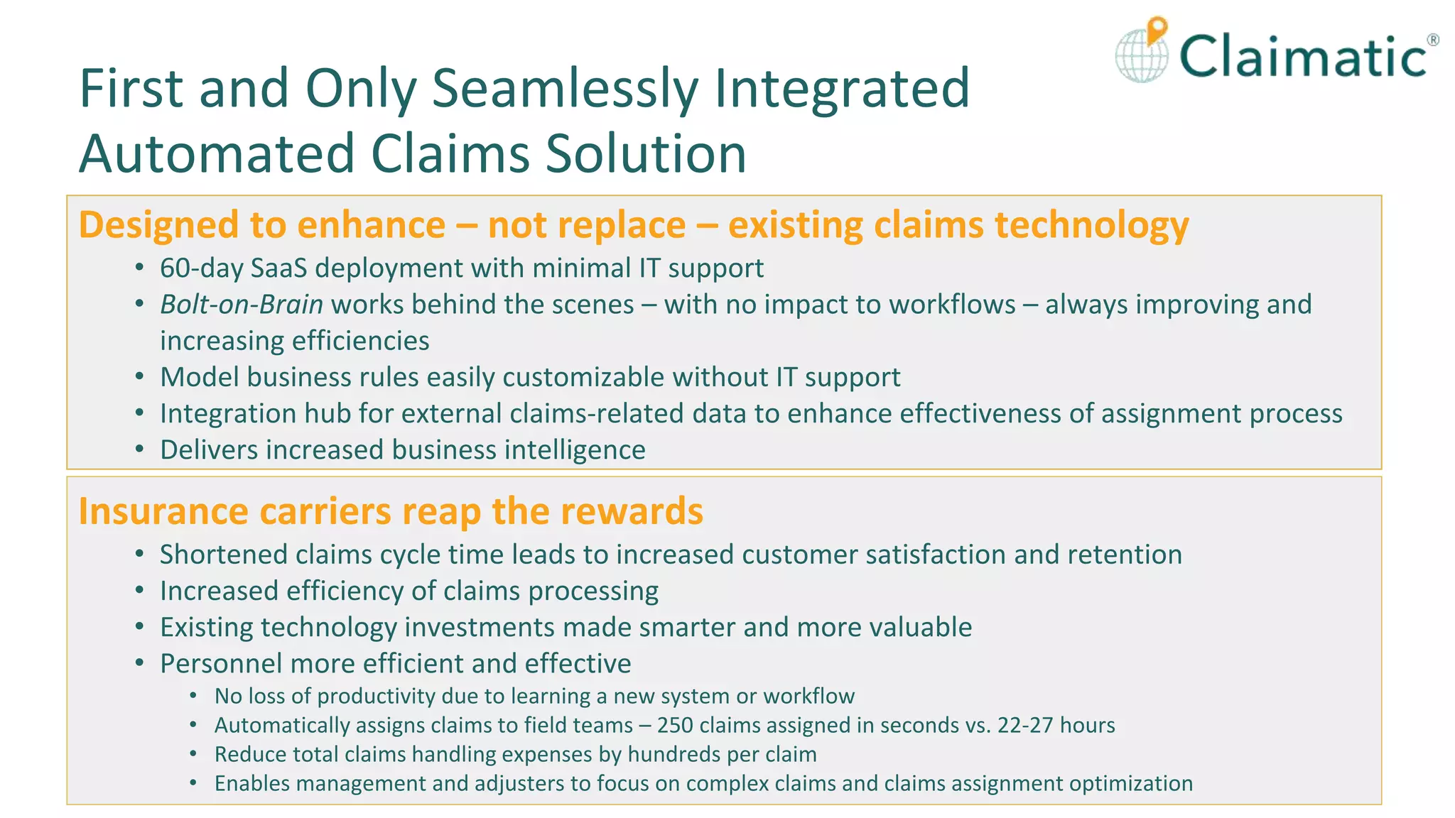 Startup InsurTech Award - Claimatic | PPTX