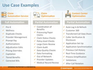 OpenSpan Claims Automation Service | PPT