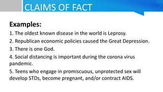 Understanding Claims: Types, Examples, and Applications in ...