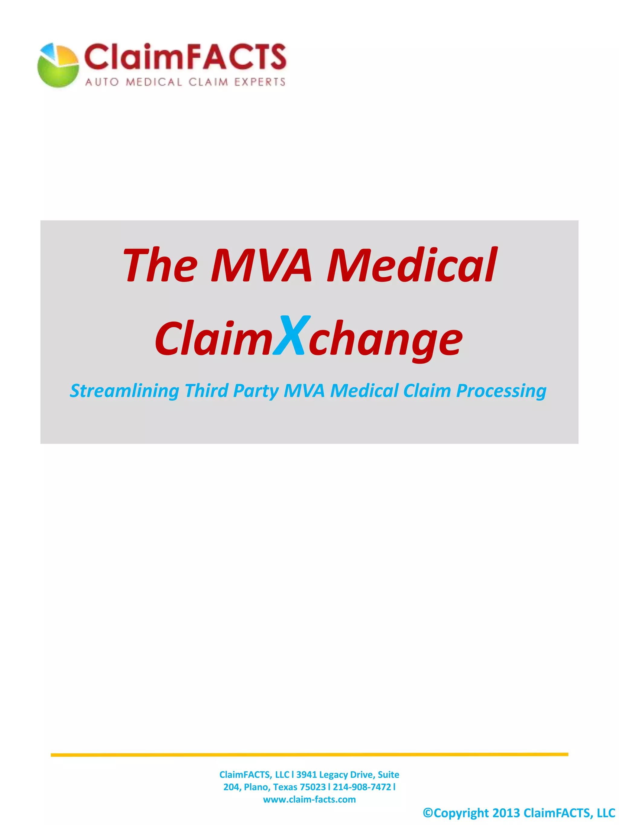 Claim facts overview brochure rev 3 07 11 13 | PPTX