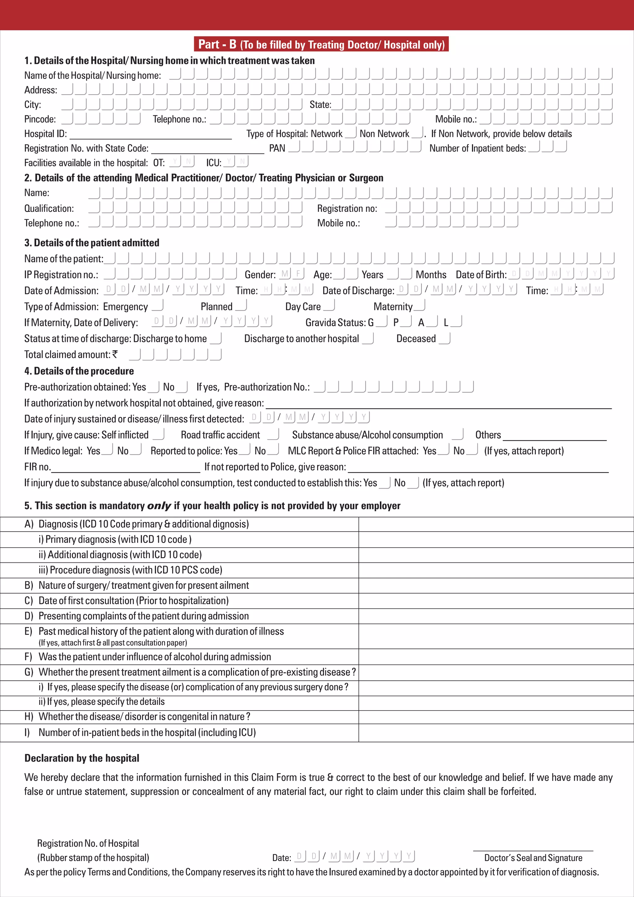 Claim form i_healthcare | PDF