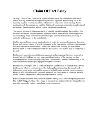 Claim Of Fact Essay.pdf